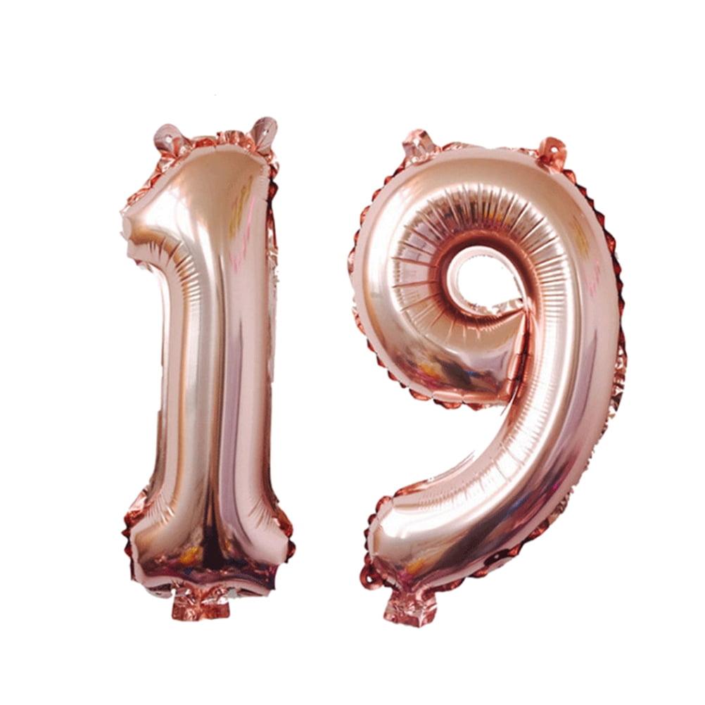 40 Inch Number 19 Balloon Party Festival Decorations Birthday Anniversary Jumbo Foil Balloons Party Supplies Photo Props