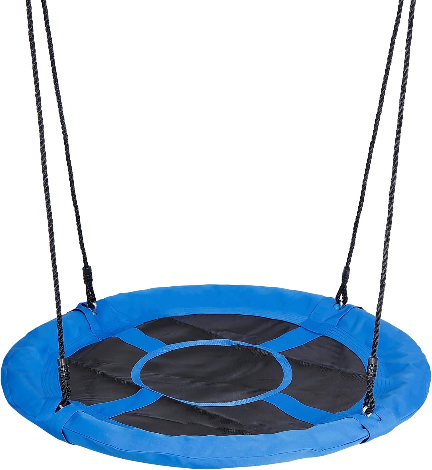 40 Inch Playground Saucer Swing Set, Indoor Outdoor Round Web Swing ...