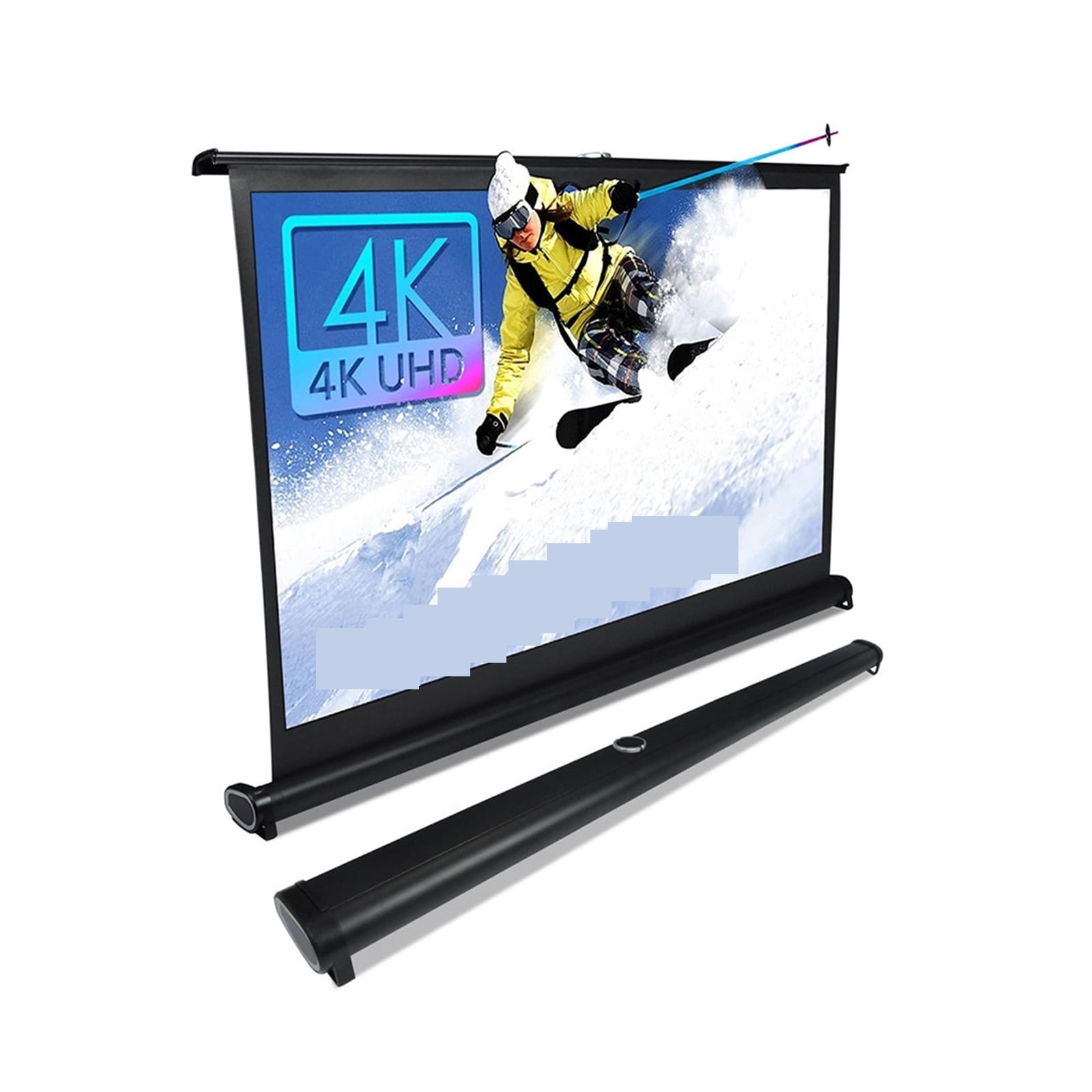 40 Inch Pull Up Projector Screen Tabletop Screen HD 16:9 Projector ...