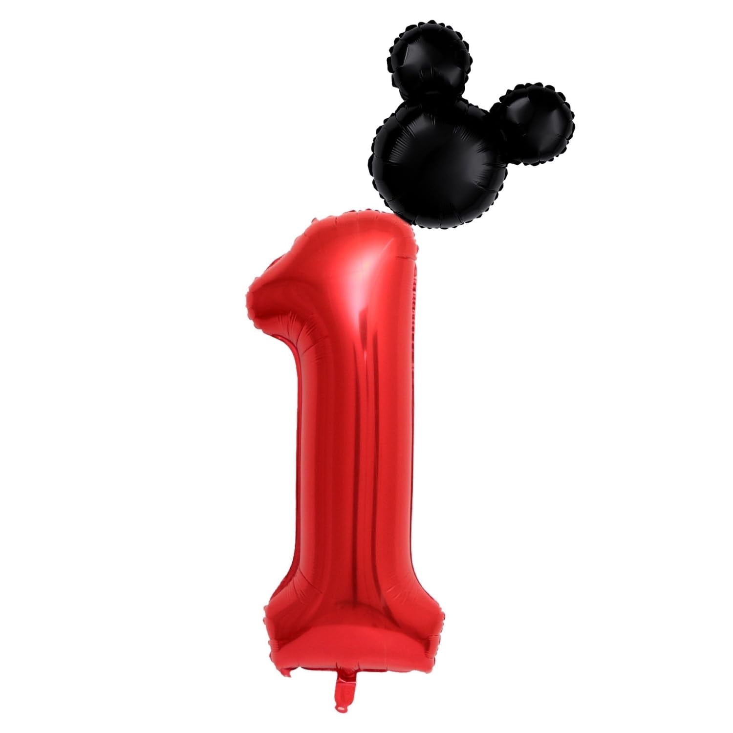 40 Inch Red Number 1 Balloons KKS1 With Mini Mouse Head Balloon, 1st ...