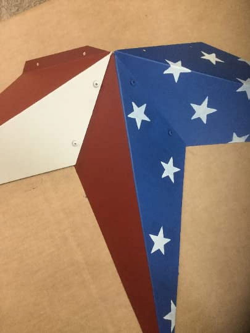 40 Inch Solid Barn Red Barn Star Made with Galvanized Metal to Prevent ...