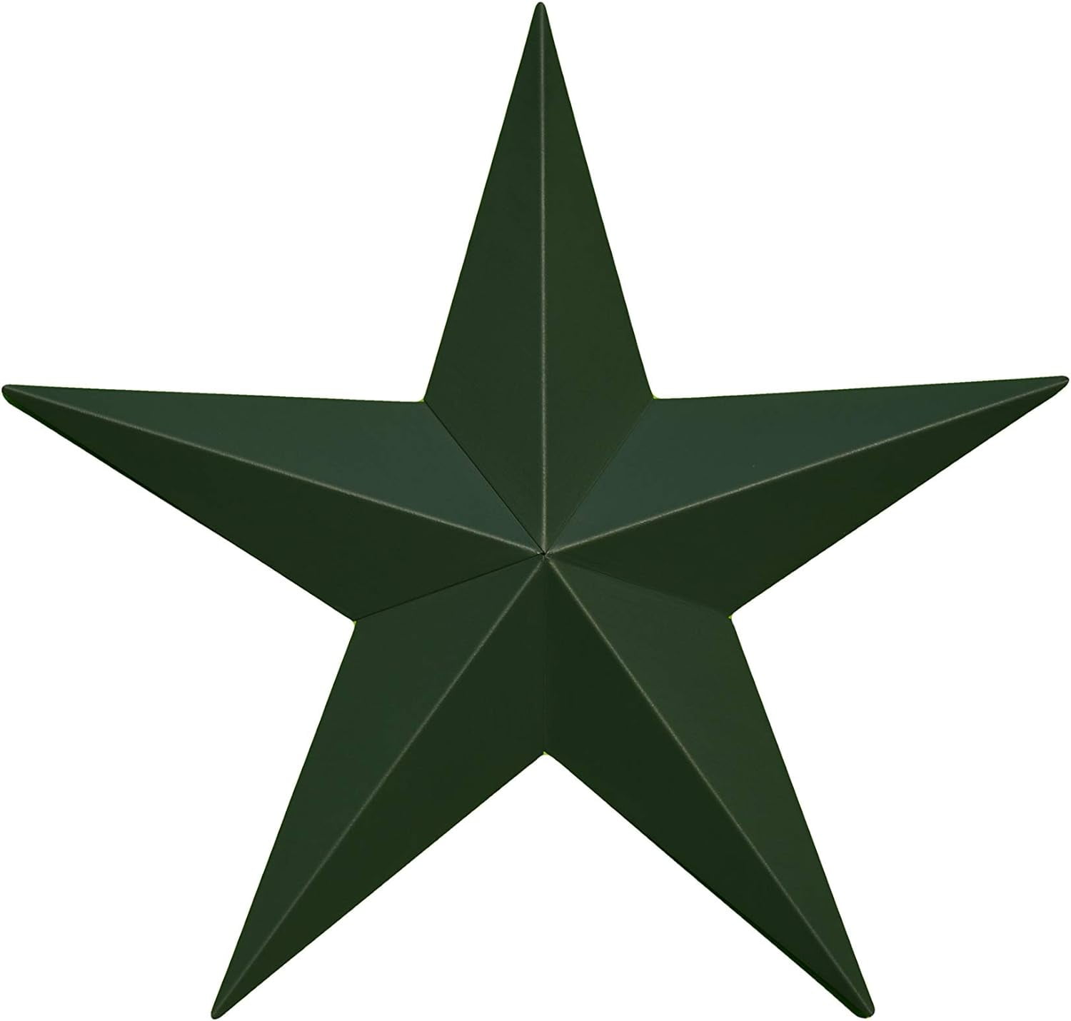 40 Inch Solid Hunter Green Barn Star Made with Galvanized Metal to ...