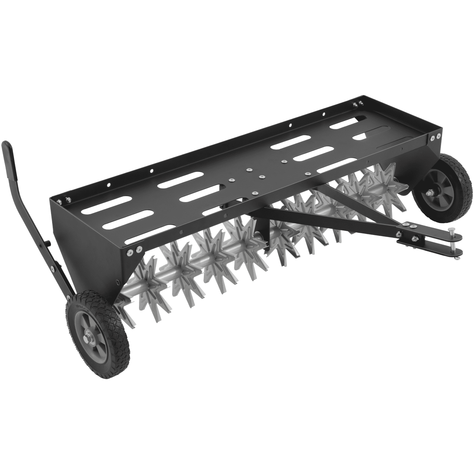 40-Inch Tow Behind Plug Aerator with Transport Wheels, Lawn Aerator Tow ...