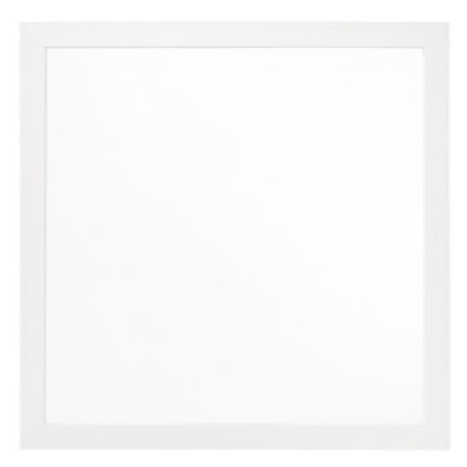 Benjara White 40 Inch Rectangular Wall Mirror with Sleek Square Wood ...