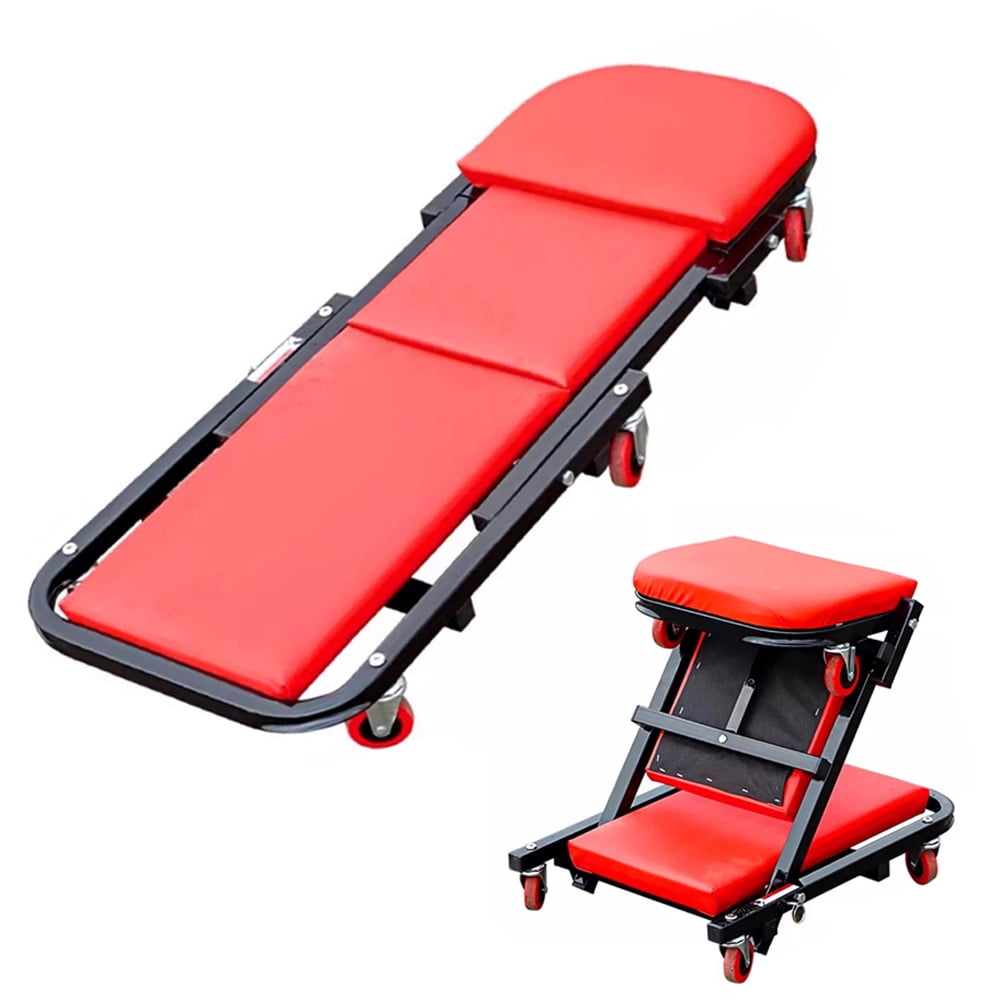 40 Inches Auto Repair TOOLS,2 IN 1 Rolling Folding Car Creeper/Seat, 6 ...