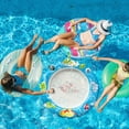 40 Inches Oversized Round Inflatable Pool Table, Floating Tray For ...