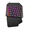 40 Keys One Handed Gaming Keyboard,RGB Backlight,19 Anti-Ghost ...