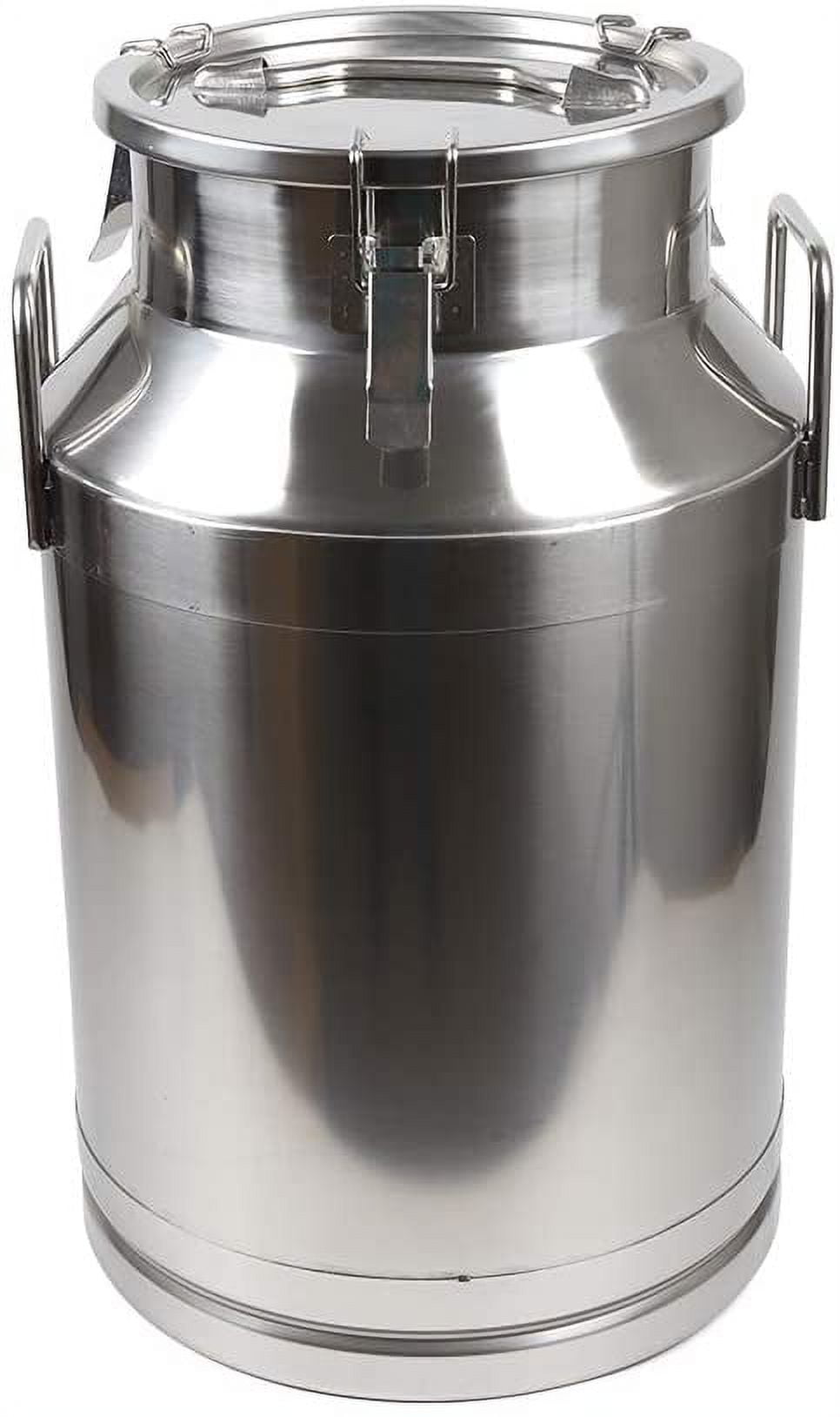 40 L /10.6 304 Gallon Stainless Steel Milk Can, Heavy Duty Milk ...