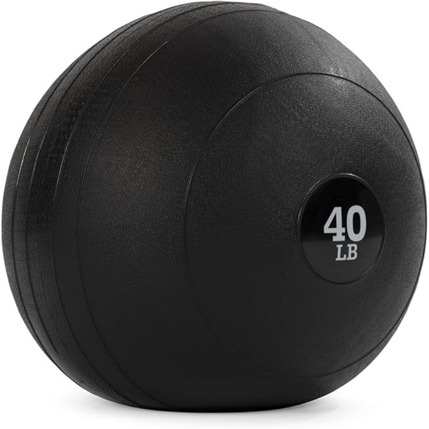 40 LB Rubber Slam Ball, Dead Weight Ball Absorbs Impact, Minimal Bounce ...