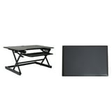40" Large Adjustable Standing Desk Converter/Anti Fatigue Mat Bundle ...