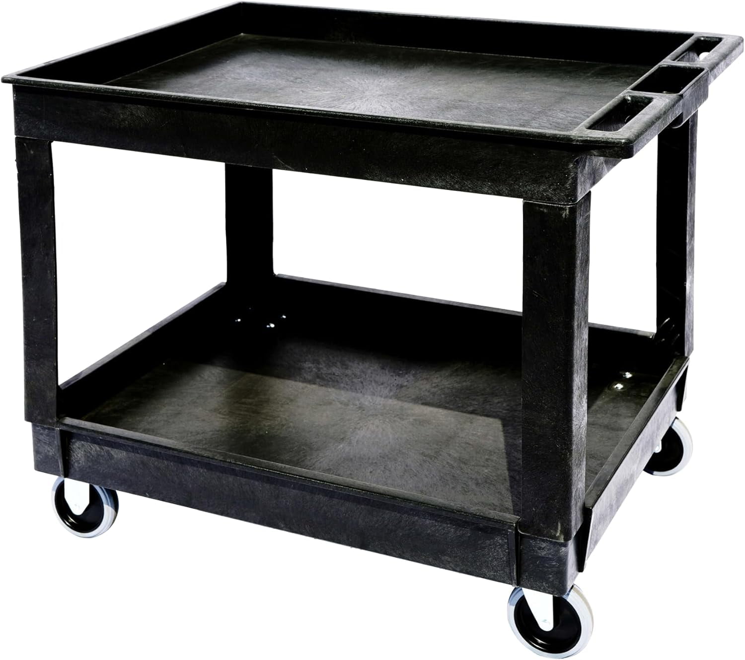 40" Large Utility Cart/Service cart/500 LB Capacity,2 Shelves,Built-in ...