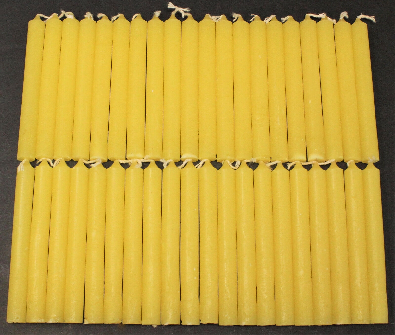 40 Mini 4" Chime Spell Candles: Yellow for Rituals, Birthdays, Altar ...