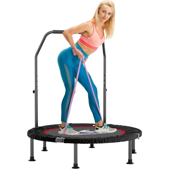 40" Mini Flodable Spring Rebounder Trampoline for Adults, Small ...