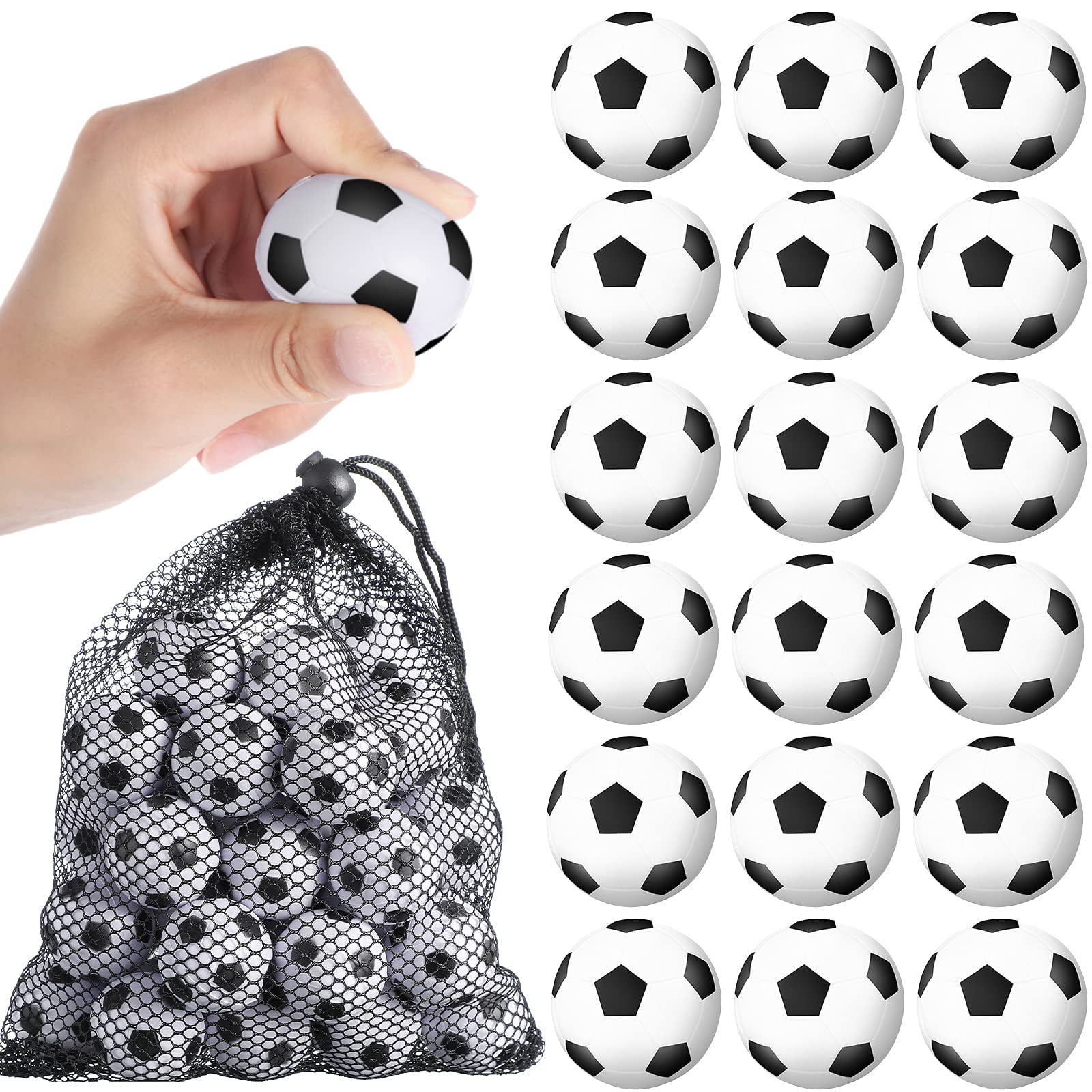 40 Mini Soccer Balls - Stress Balls for Soccer Theme Party Favors ...