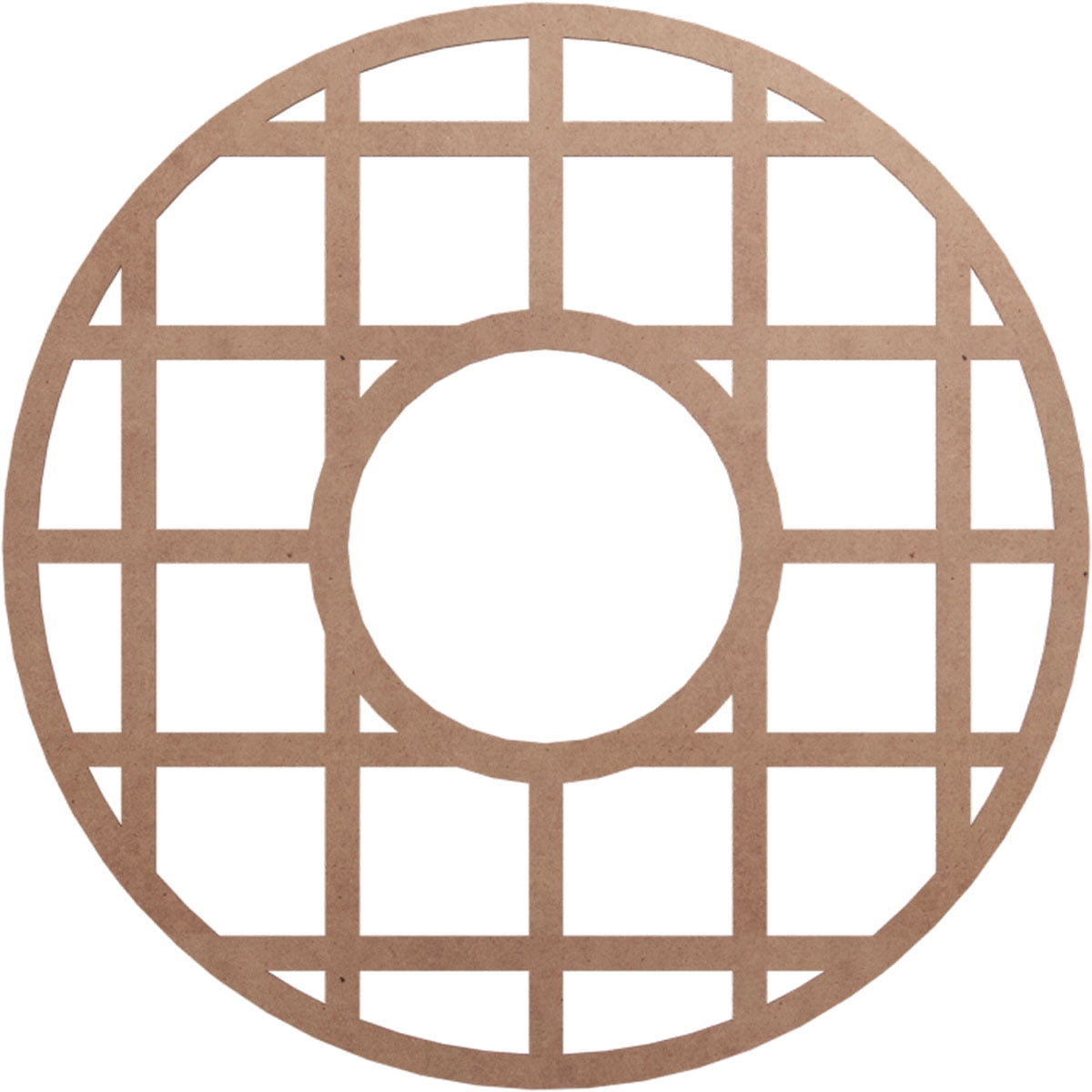 40"OD x 14 1/2"ID x 1/4"T O'Neal Wood Fretwork Pierced Ceiling ...