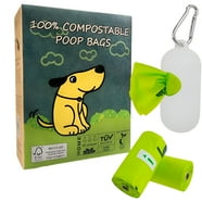 FMP Brands 240 Count 100% Compostable Dog Poop Bags Rolls for Large and ...