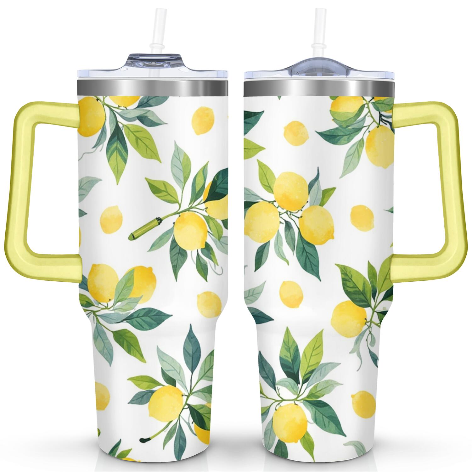 40 OZ Lemon Travel Mug Gifts for Women Men Birthday Travel Cup Gifts ...
