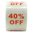 40%-Off Sale Stickers, 1.5 Inch Round, Orange/White, 500 Adhesive ...