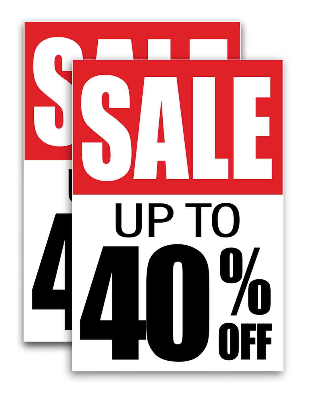 40 Off Special (24" X 36") Vinyl Decal Only (Pack of 2) |Sign|Sticker ...