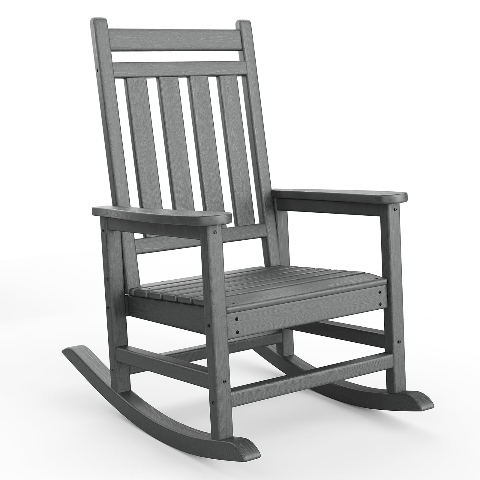 40" Oversized Outdoor Rocking Chair for Adults, All-Weather Resistant ...