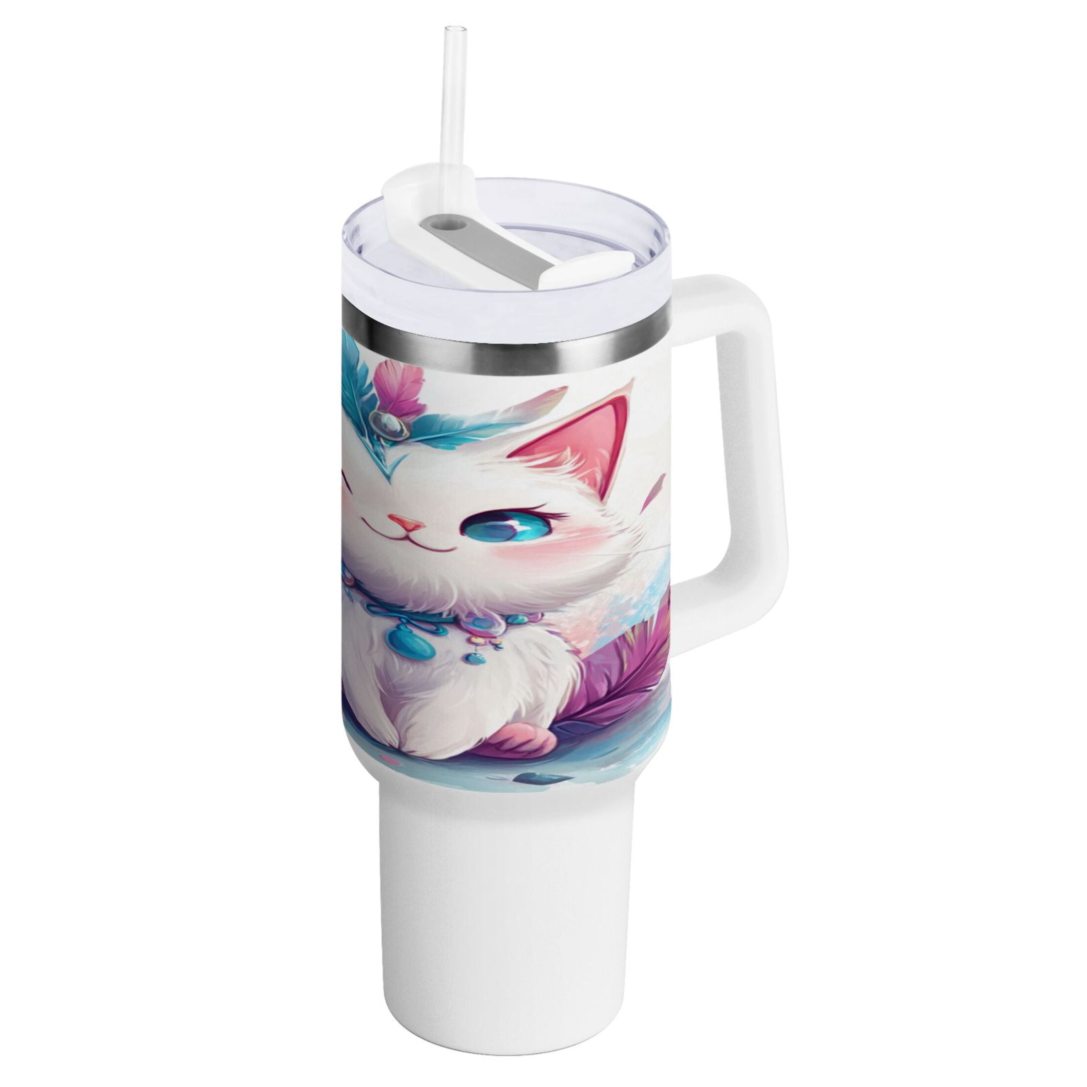 40 Oz Car Handle Water Bottle Water Cup Water Bottle Water Jug Coffee ...