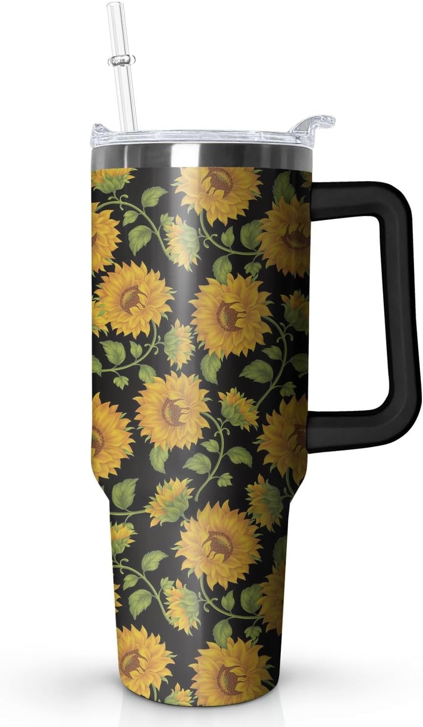 40 Oz Mug Tumbler Stainless Steel Vacuum Insulated Mug with Handle ...