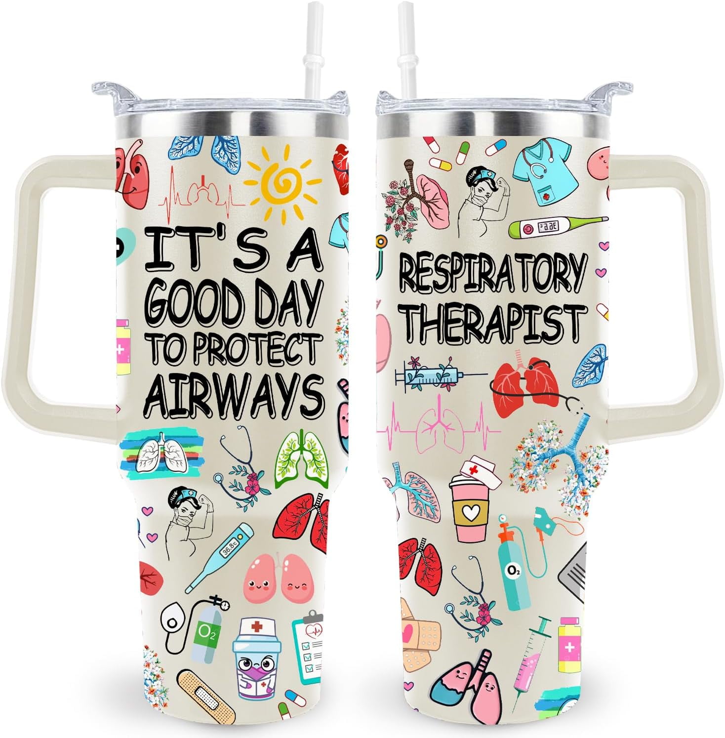 40 Oz Respiratory Therapist Tumbler Cup Respiratory Therapist Gifts ...