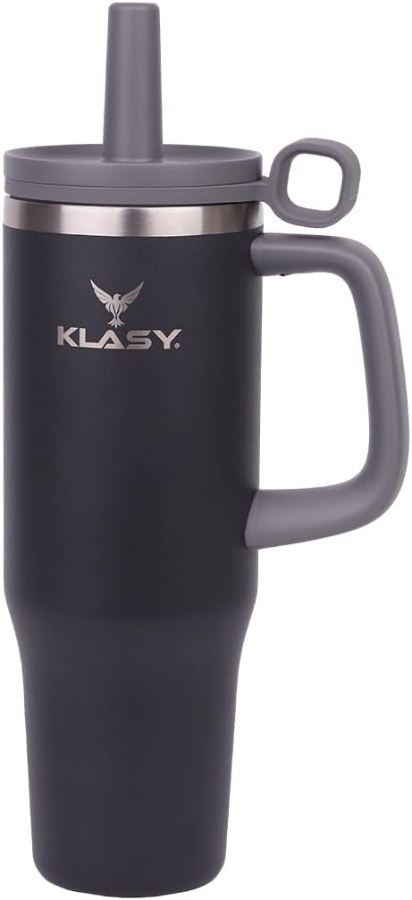 40 Oz Tumbler with Handle and Straw | Stainless Steel, Double Wall ...