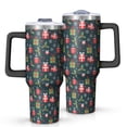 40 Oz Tumbler with Handle,Tumbler with Lid,Double Wall Insulated Cup ...