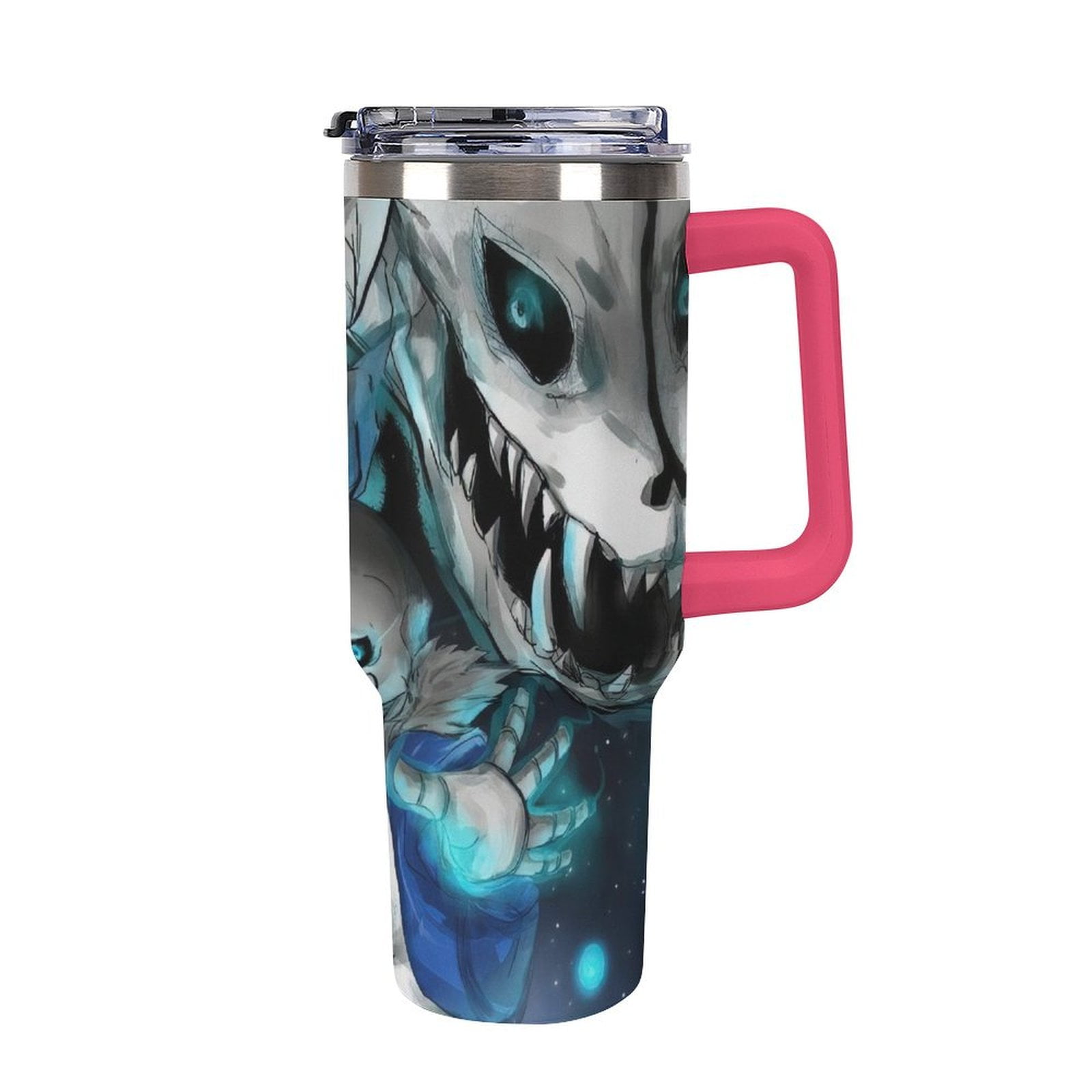 40 Oz Undertale Coffee Mug Tumbler Insulated with Straw/Lid Cartoon ...