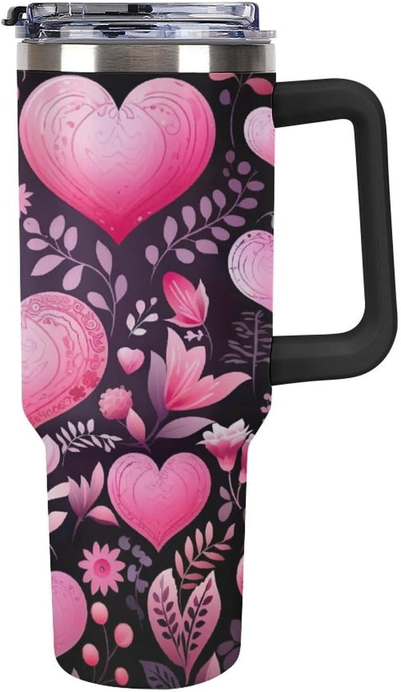 40 Oz Valentine''s Day Theme Insulated Stainless Steel Tumbler with ...