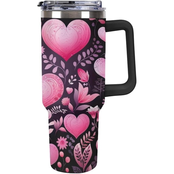 40 Oz Valentine''s Day Theme Insulated Stainless Steel Tumbler with ...