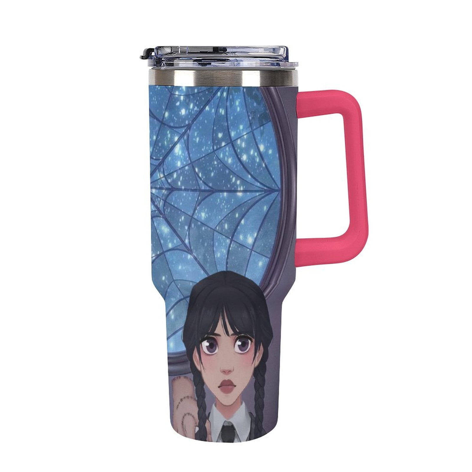 40 Oz Wednesday Addams Coffee Mug Tumbler Insulated with Straw/Lid ...