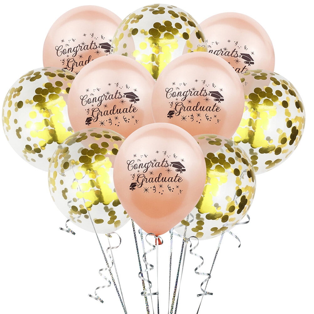 40 PCS Balloon for Graduation Party Supplies Balloons Confetti Ballons ...
