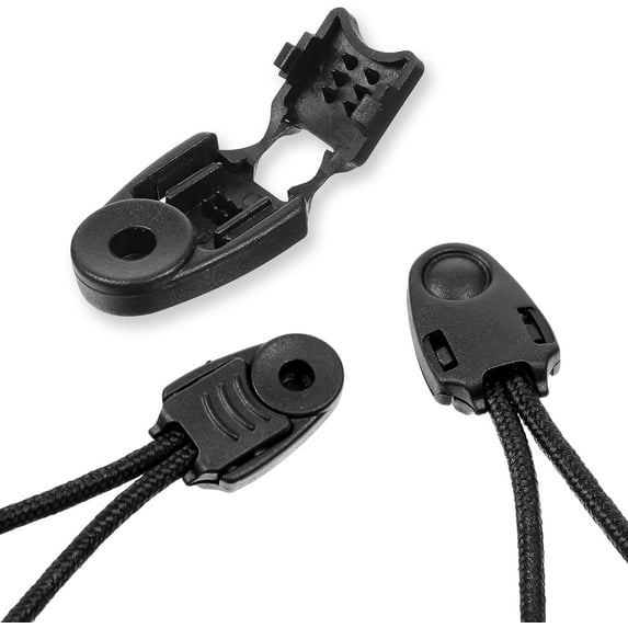 40 PCS Cord Ends Tips Zipper Pull Cord Ends Elastic Zipcords Stopper ...