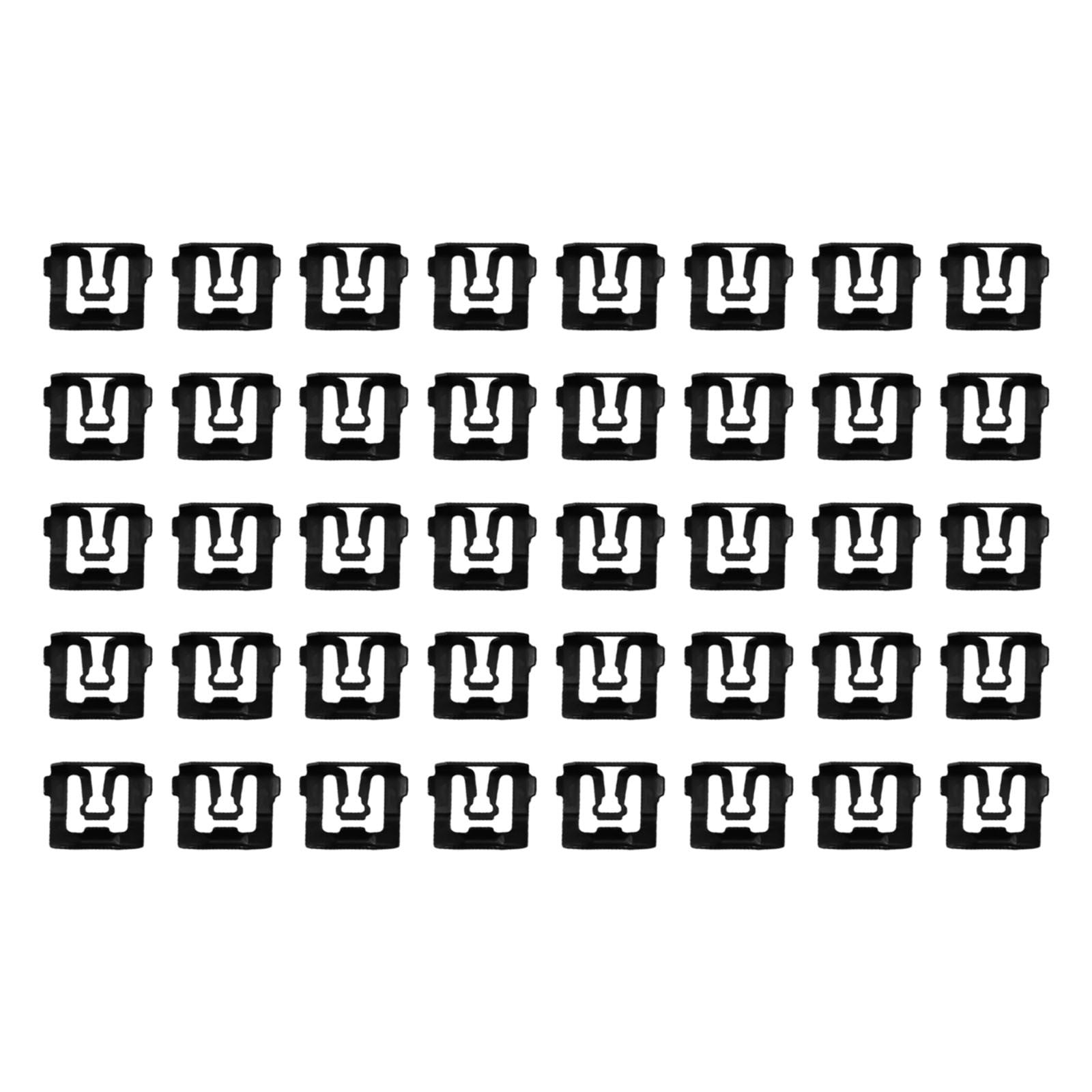 40 PCS For Ford 64-93 Windshield Rear Window Trim Molding Clips Black ...