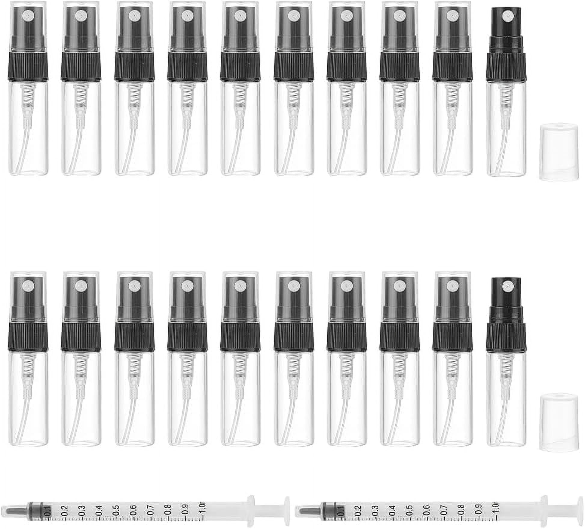 40 PCS Mini Mist Spray Bottle 3ML Glass Perfume Sample Spray Bottle ...