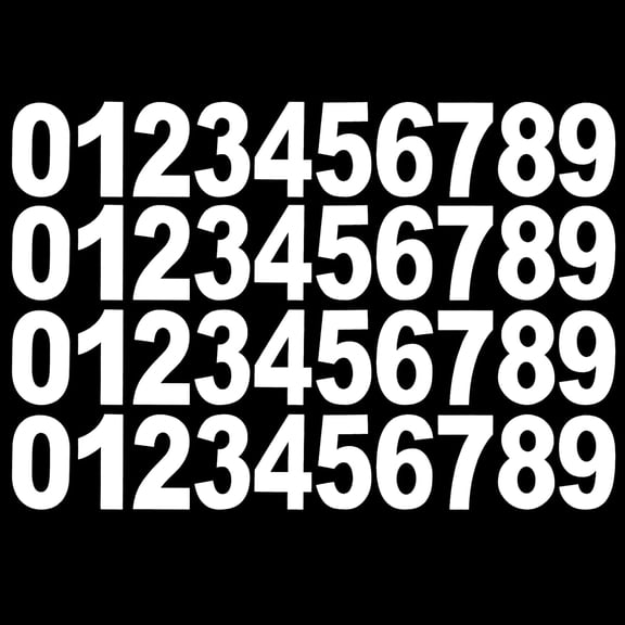 Window Cling Numbers