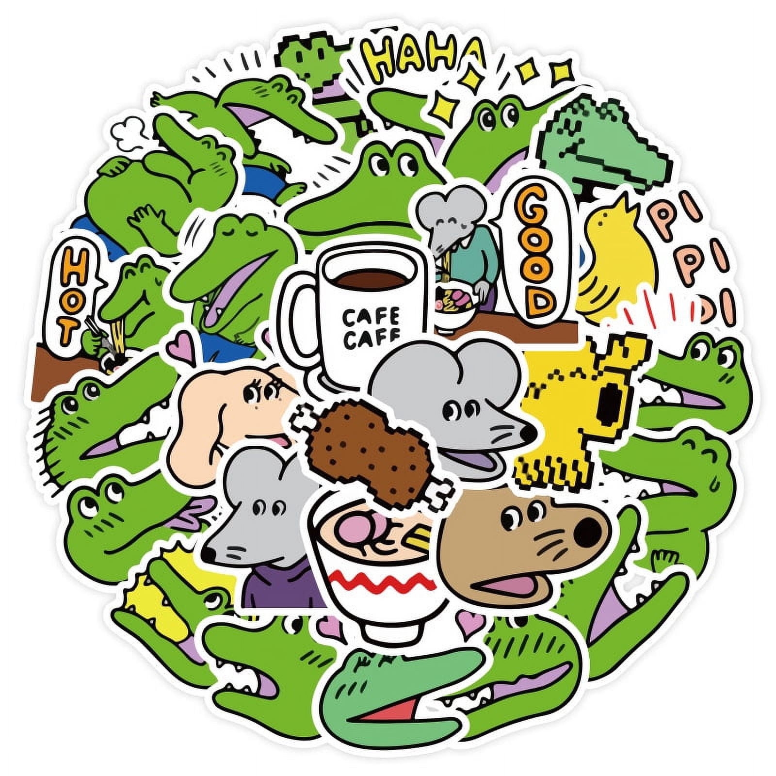 40 PCS Stickers Pack, Waterproof Cute Cool Teens Funny Theme Stickers ...