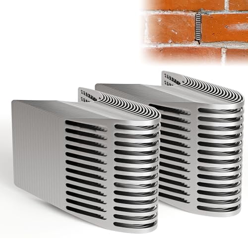 40 PCS Weep Hole Covers for Brick Walls, Spring Stainless Steel Brick ...