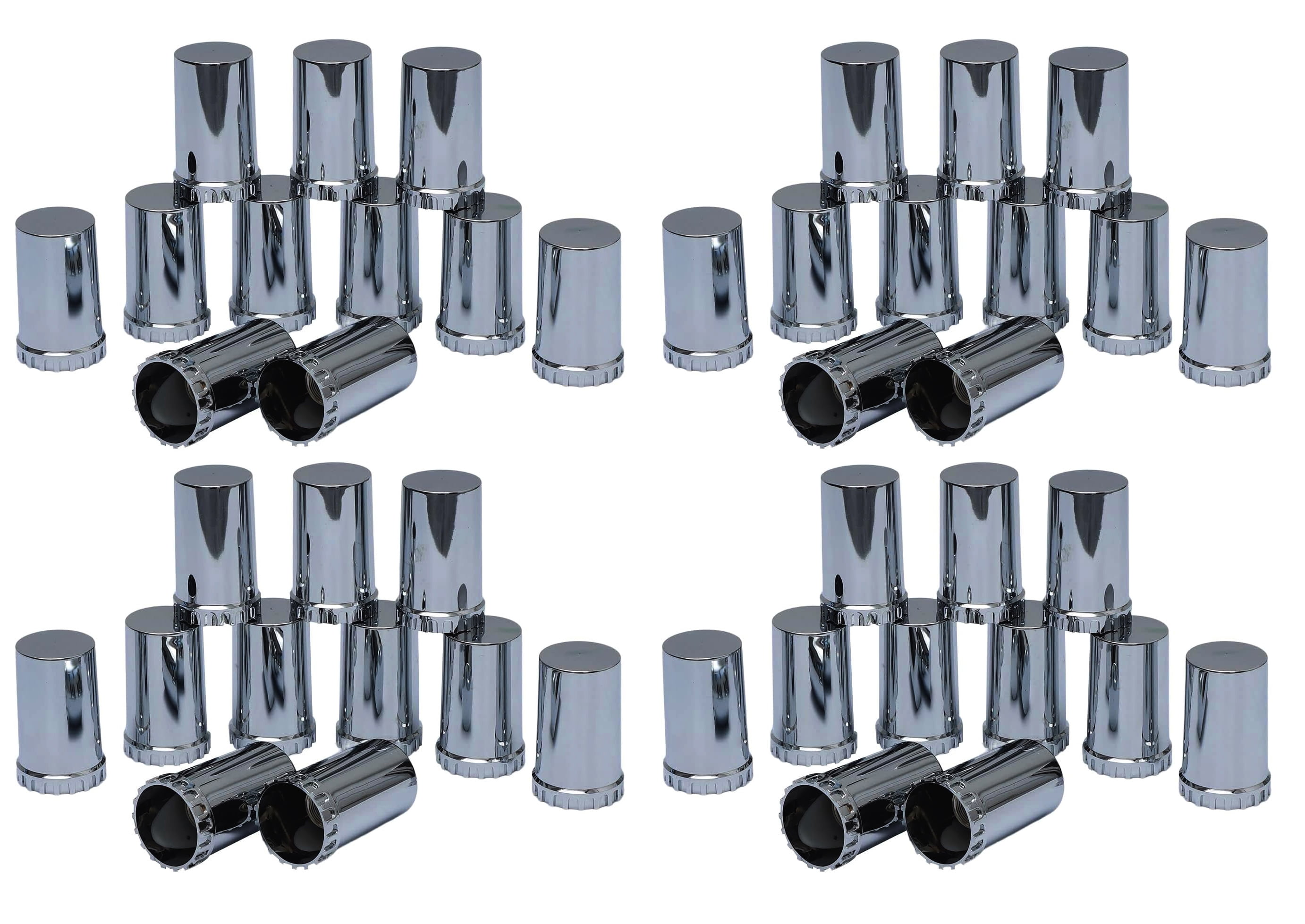 40 PCS of Cylinder 33mm Screw-on Lug Nut Covers for Semi Trucks ...