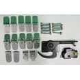 40 PIECE TODCO Roll Up Door Repair Kit 1" Rollers "J" Hook Lock+Lock ...
