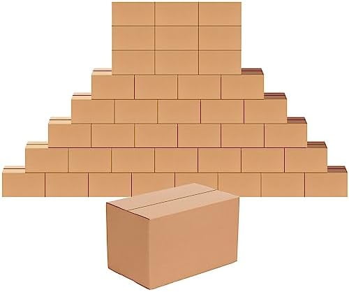 40 Pack 10x6x6 inches Shipping Boxes Medium Cardboard Boxes for Packing ...