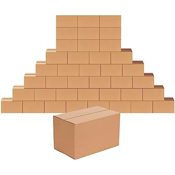 40 Pack 10x6x6 inches Shipping Boxes Medium Cardboard Boxes for Packing ...