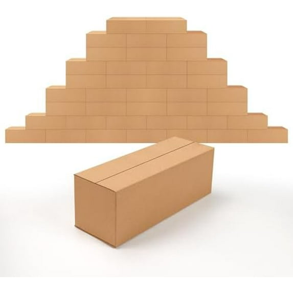 40 Pack 12x4x4 inches Shipping Boxes Small Cardboard Boxes for Packing ...