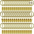 40 Pack 1in Window Curtain Ring with Clip Rustproof Vintage for ...