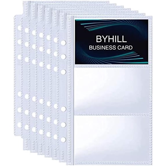 40 Pack 240 Pockets A6 Binder Business Card Sleeves, Ultra-Clear K-pop ...
