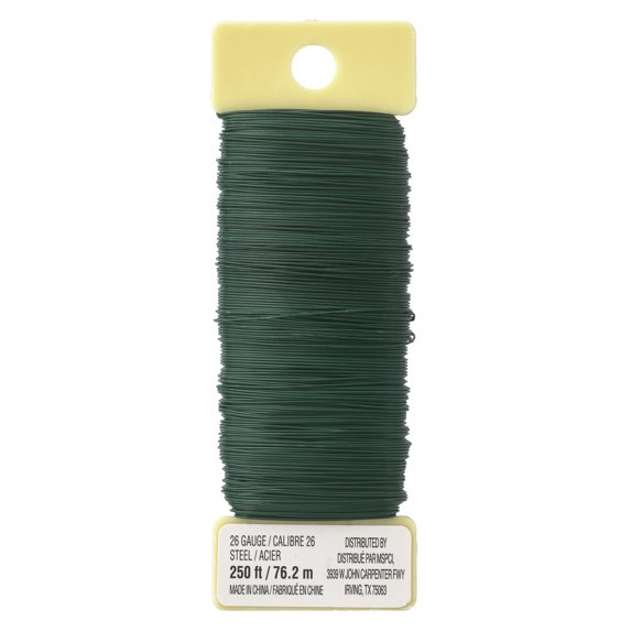 Ashland 26 Gauge Green Floral Paddle Wire, 40 Pack - Walmart.com