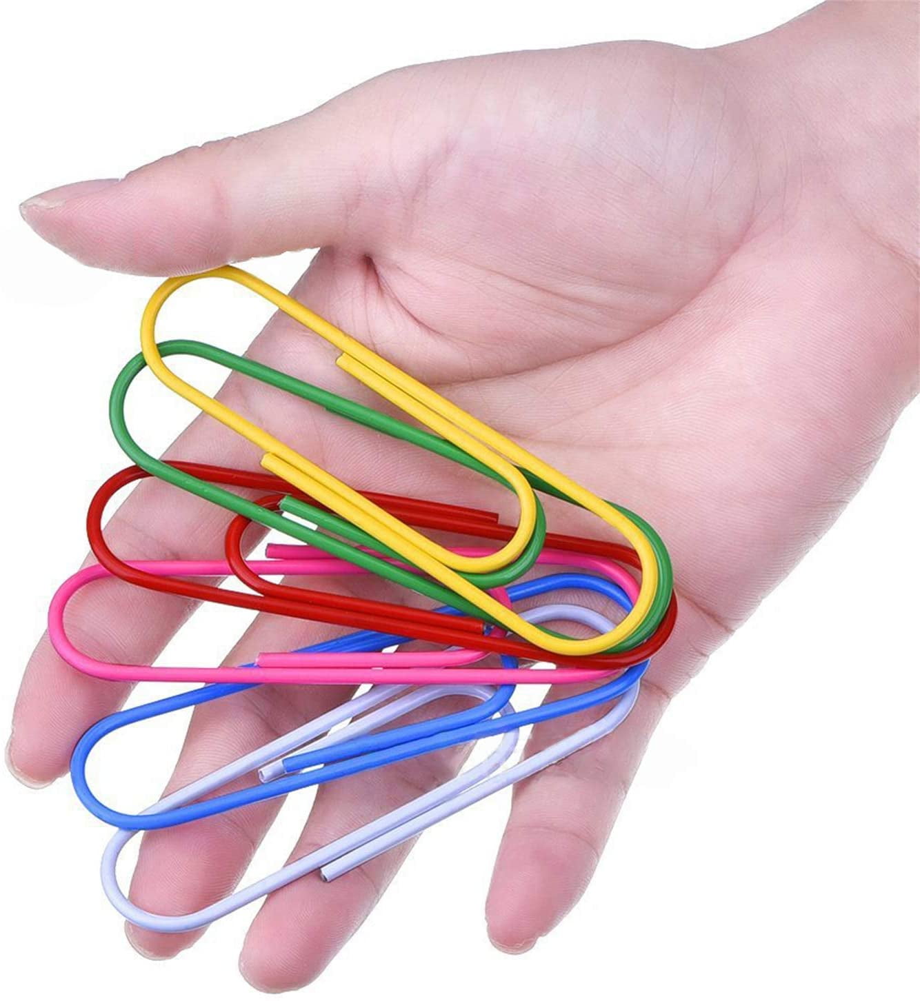 40-Pack 4 Inches Mega Large Paper Clips - 8 Colors Per Color 5pcs 100mm ...