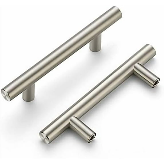 40 Pack | 5'' Cabinet Pulls Satin Nickel Stainless Steel Kitchen Drawer ...